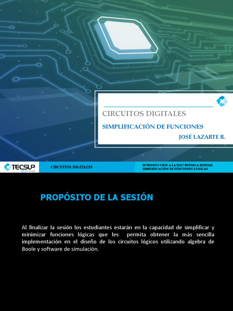 Sesion 1 Simplif-De-Func-Log-2021 - 2 | PDF | Puerta lógica | Electrónica