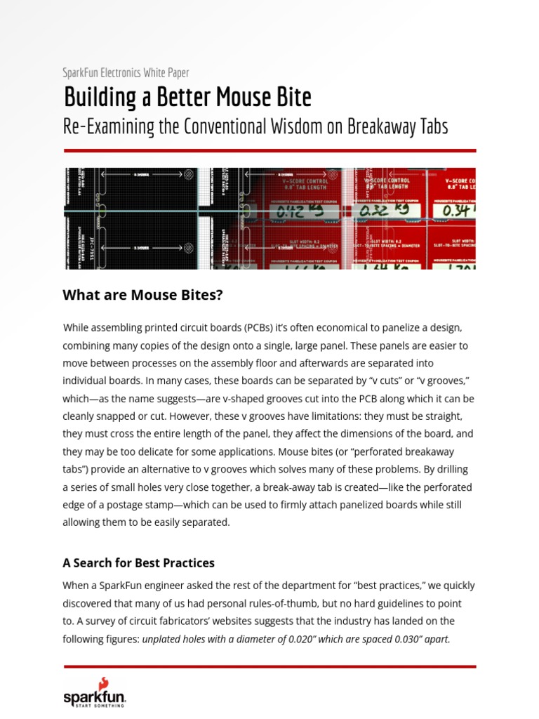 Mousebites Whitepaper Final | PDF | Printed Circuit Board | Strength Of ...
