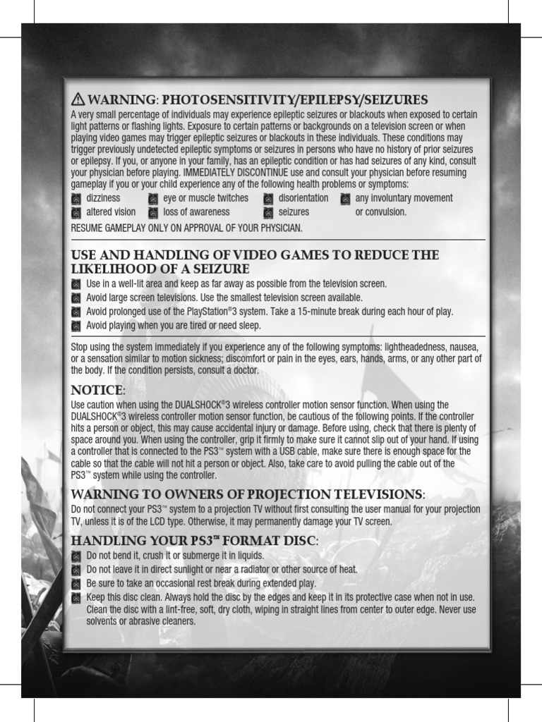 Dragon-Age-Origins-Manuals - Sony Playstation 3 | PDF | Epilepsy | Elf ...