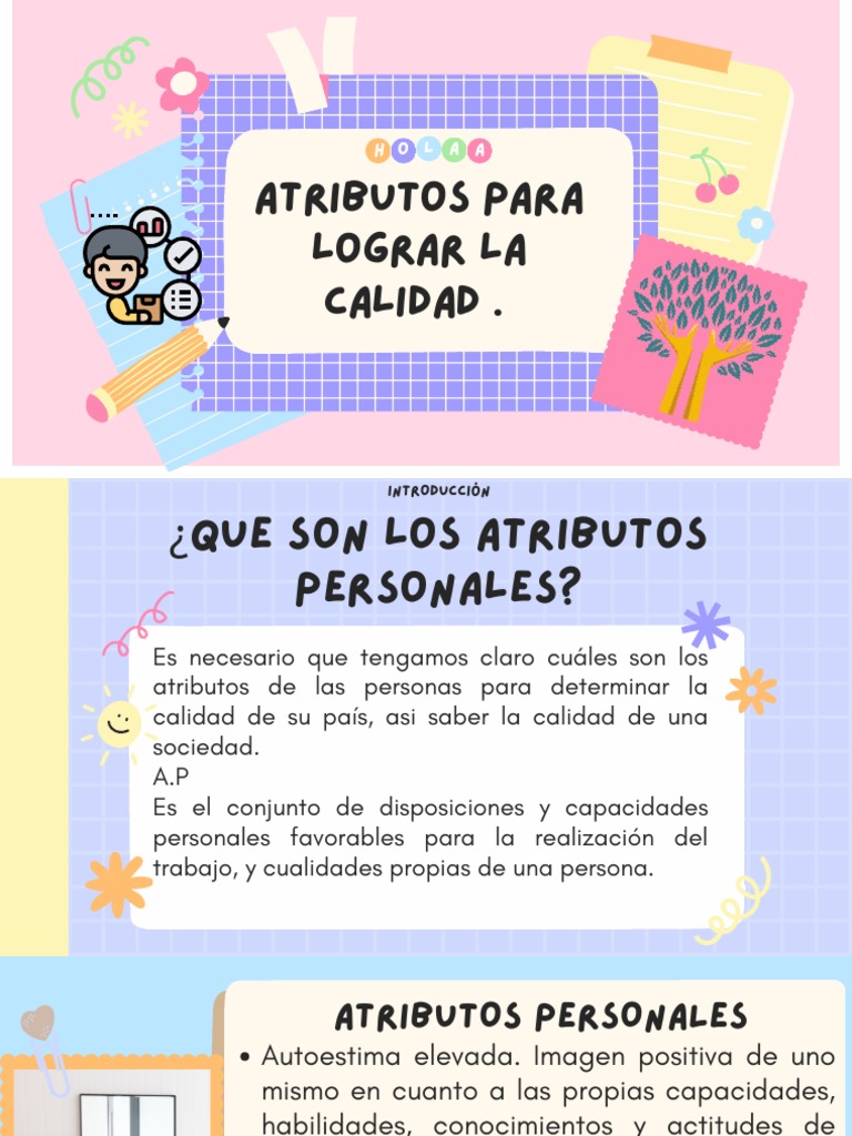 Atributos Personales para la Calidad | PDF | Crecimiento personal y ...