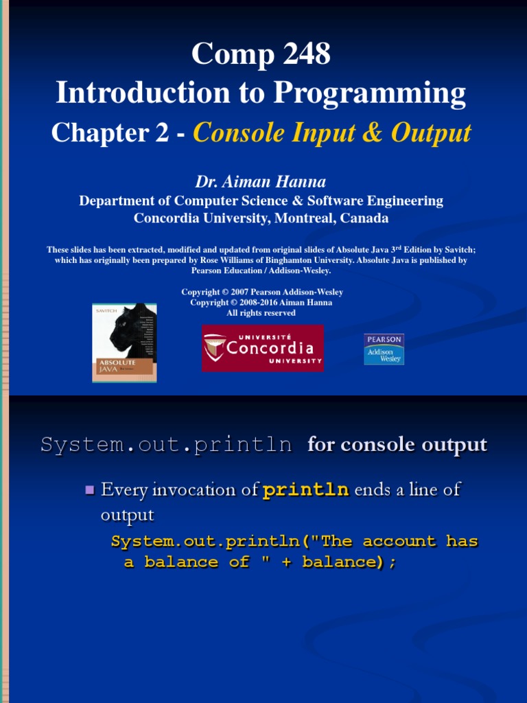 2 Inputoutputformatting Pdf Java Programming Language Method Computer Programming