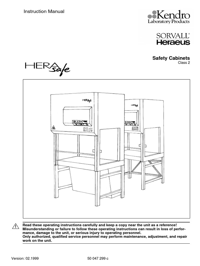 Heraeus (Manual) | PDF | Waste | Sterilization (Microbiology)