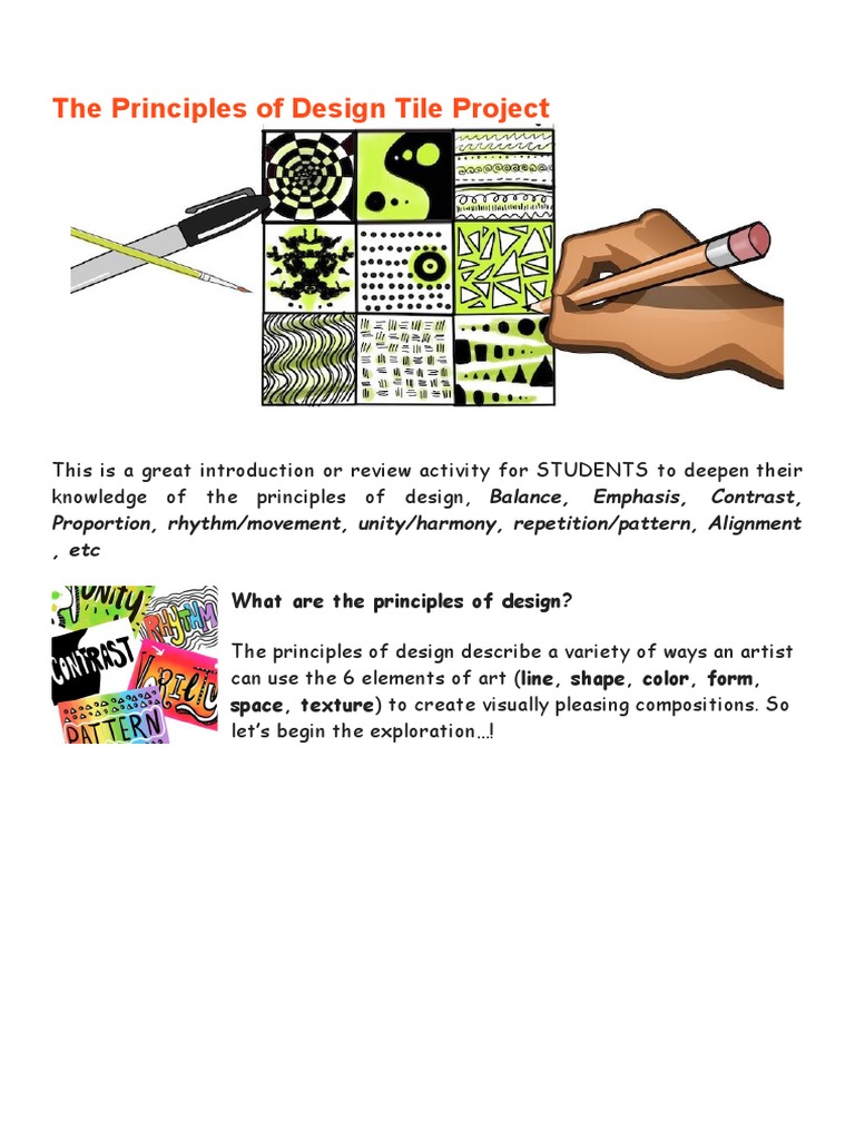 How To Create The Principles of Design Tile Project | Download Free PDF ...