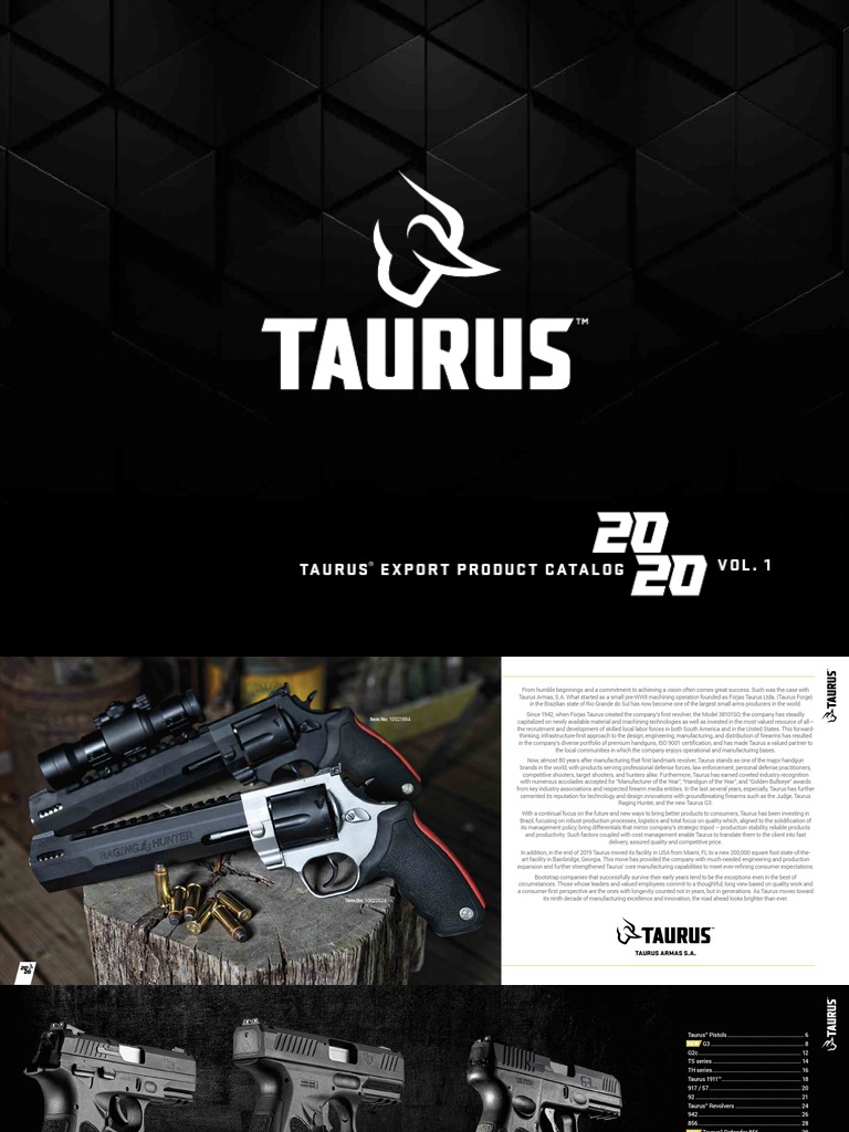 Taurus Catalogo Exp 2020 | PDF | Trigger (Firearms) | Revolver