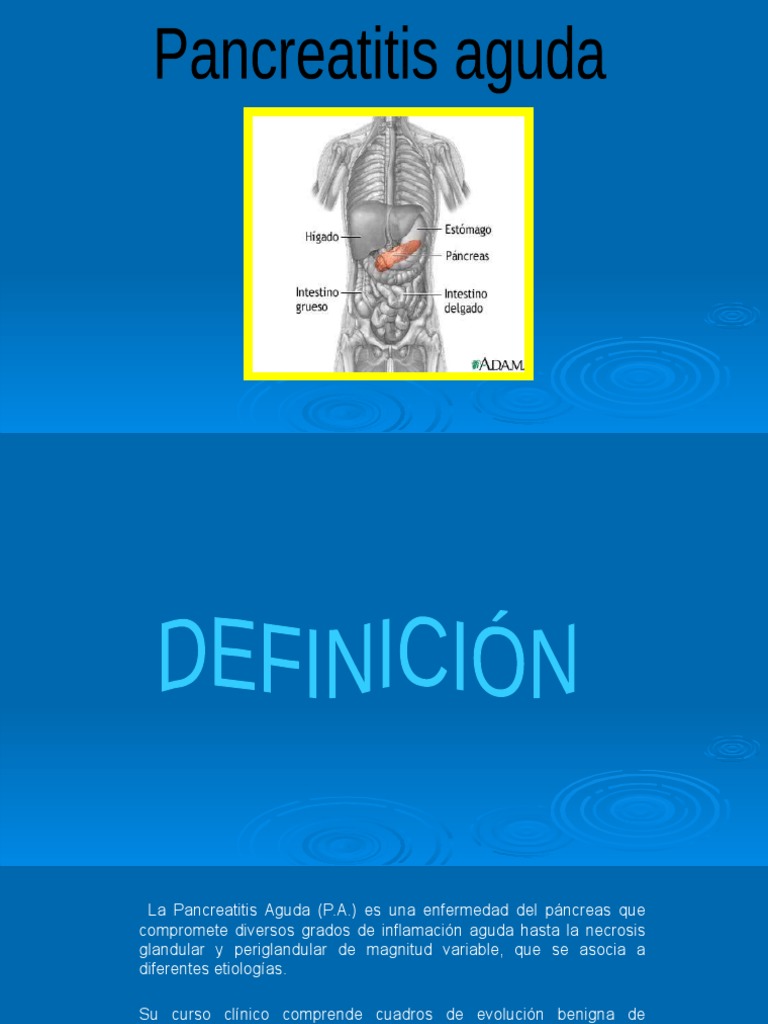 Clasificación y Tratamiento de Pancreatitis | PDF | Gastroenterología ...