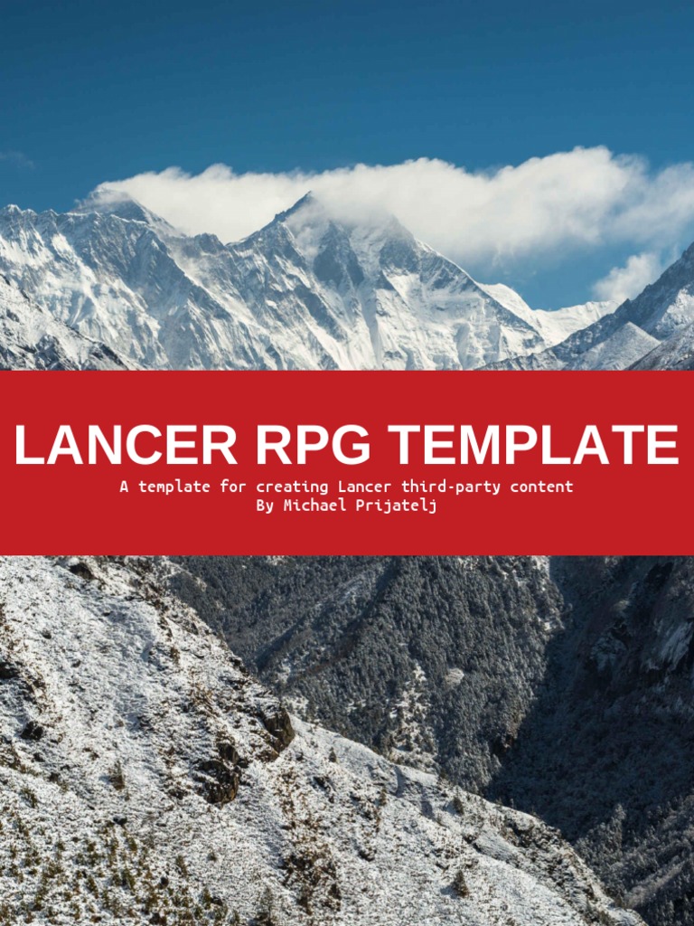 Lancer RPG Template | PDF | Typefaces | Microsoft Word