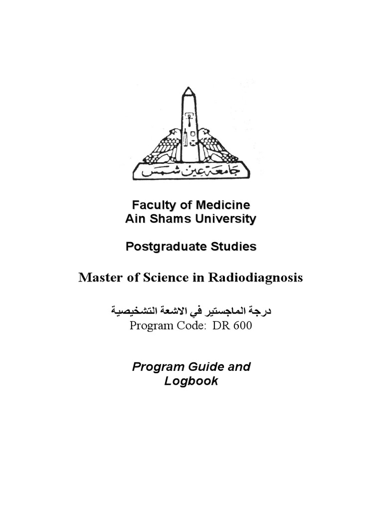 Radiodiagnosis MSc Program Guide | PDF | Radiology | Medical Imaging