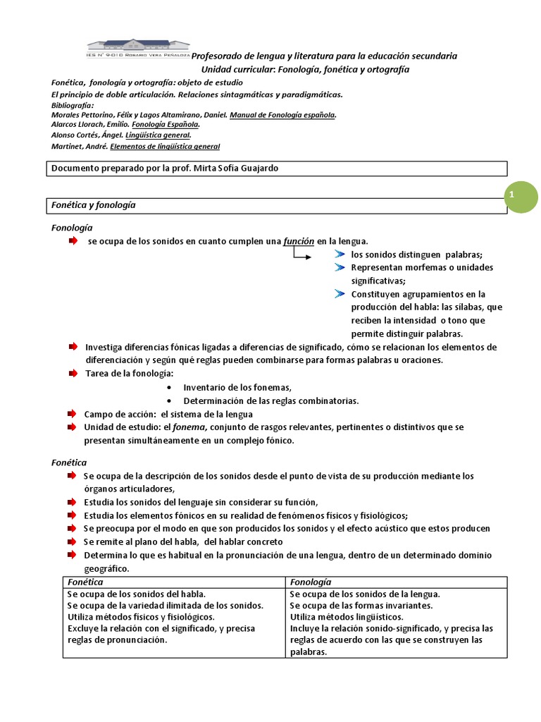 3.fonética y Fonología Objeto de Estudio | PDF | Fonología | Palabra