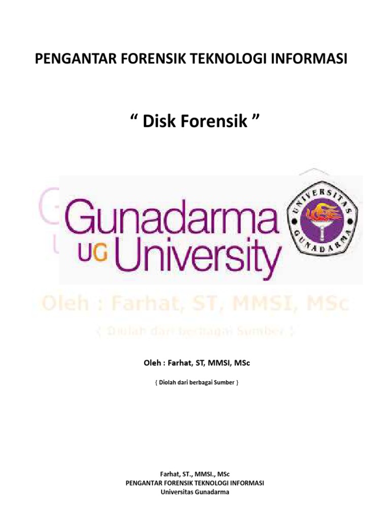 M8 - Disk Forensik | PDF | Game & Aktivitas | Teknologi & Rekayasa