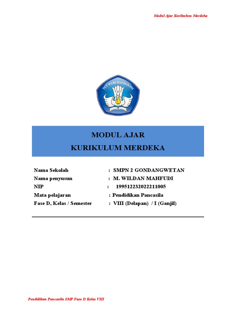 MODUL PPKN KLS 8 | PDF