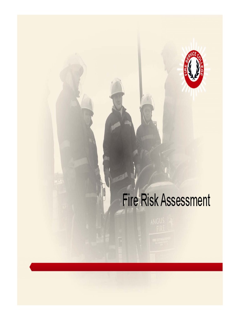 14 - Course & Fire Risk Assessment Intro | PDF | Fires | Fire Safety