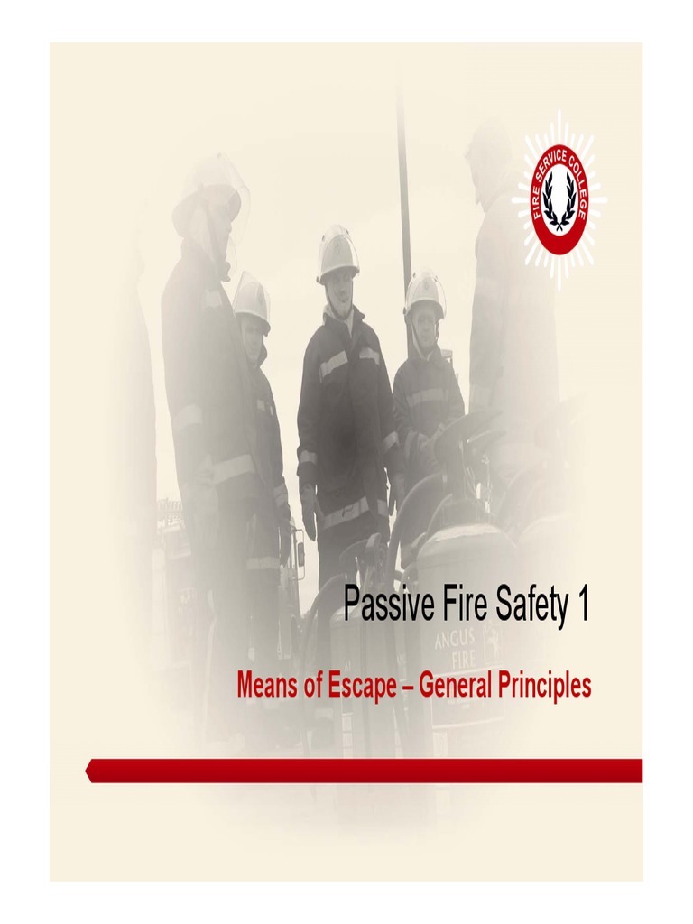 10 - Passive Fire Safety 1 PPT For Learner | PDF | Stairs | Civil ...