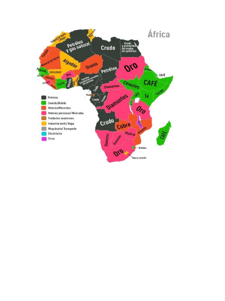 Mapa de Recursos Naturales de Africa | PDF