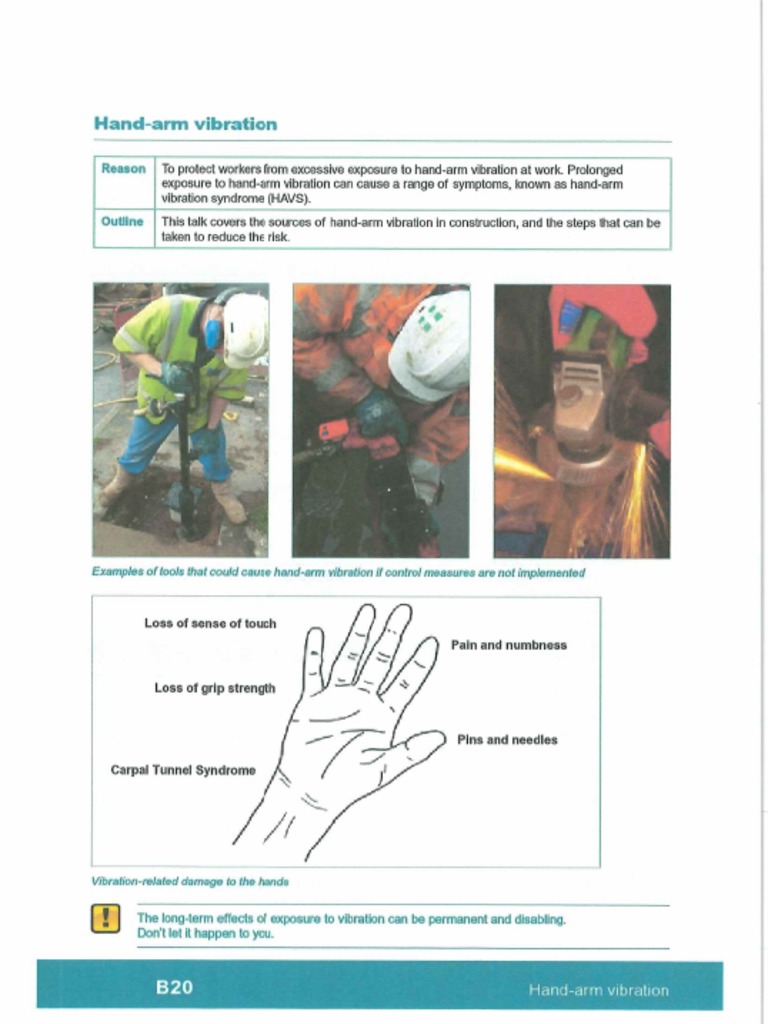 B20 - Hand Arm Vibration | PDF