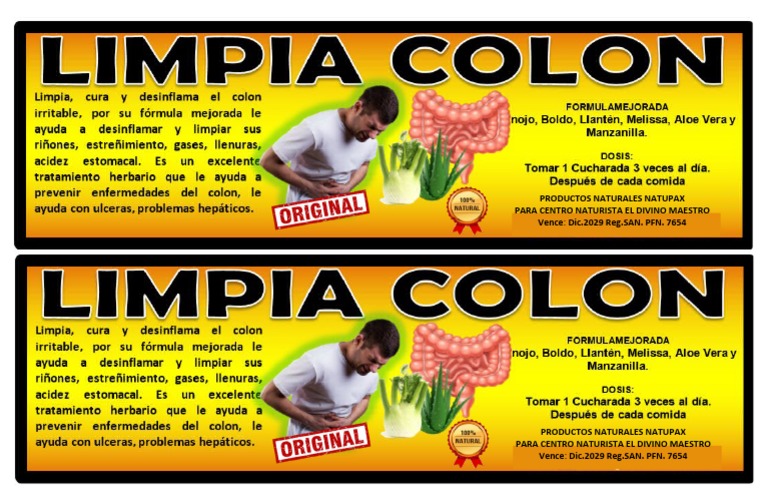 Limpia Colon Oficio - Nuevo | PDF