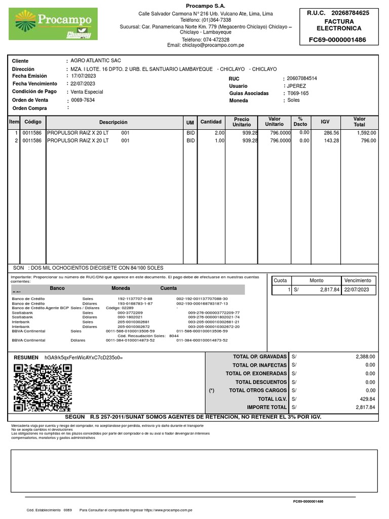 FC69 1486 | PDF | Finanzas personales | Servicios financieros