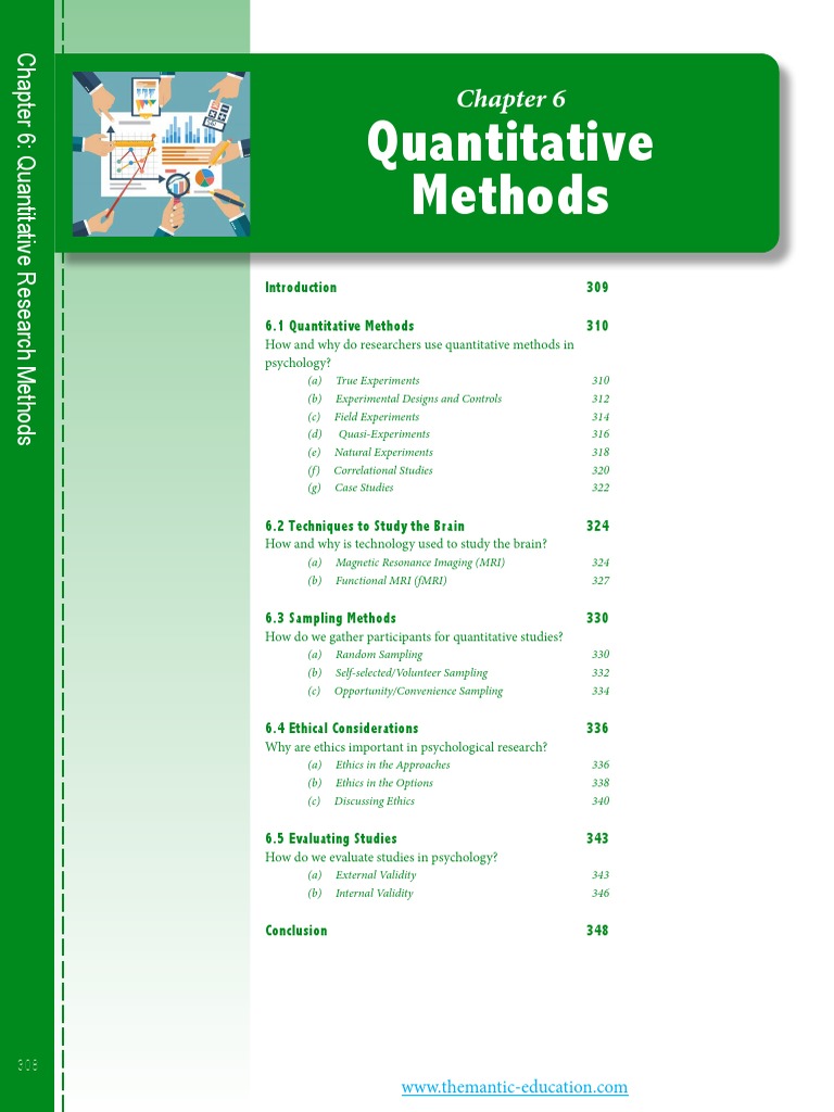 Chapter 6 - Quantitative Methods Ebook | PDF | Experiment | Psychology