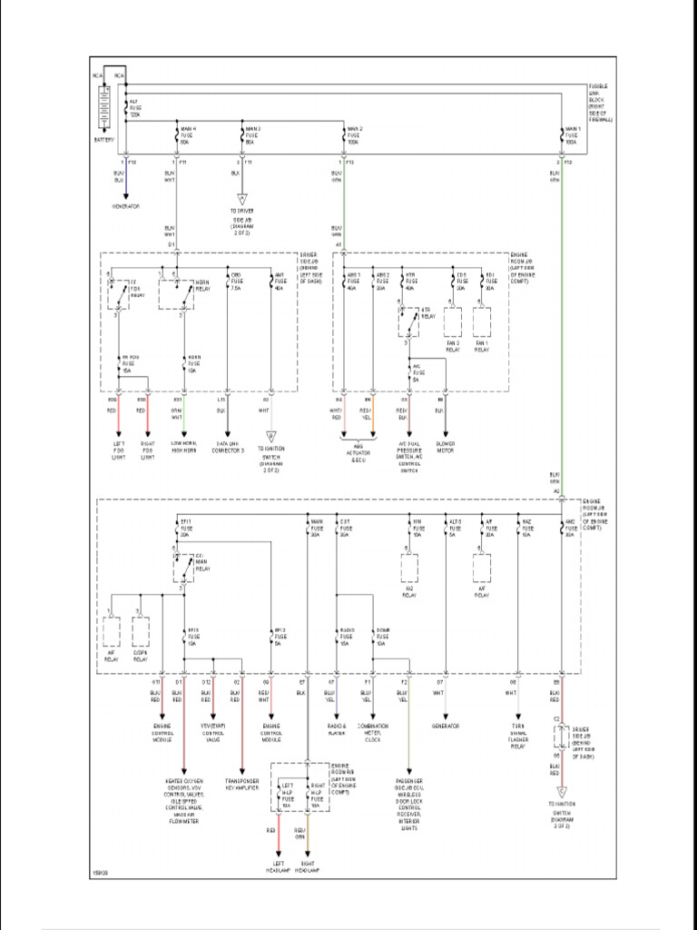 Toyota Rav4 2001 Power Distribution Circuit | PDF | Technology ...