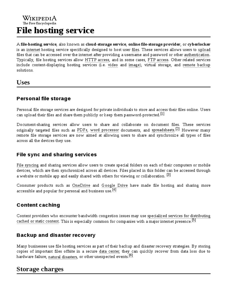 File Hosting Service | Download Free PDF | Data Management | Computer ...