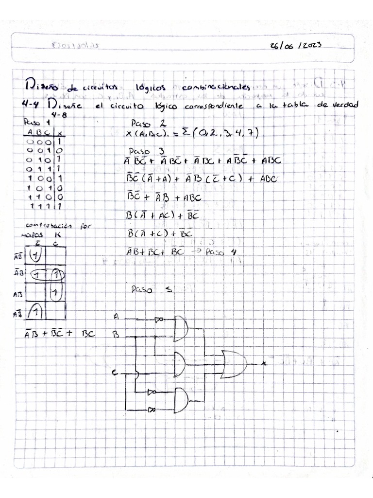 Diseños de Circuitos Lógicos Combinacionales | PDF
