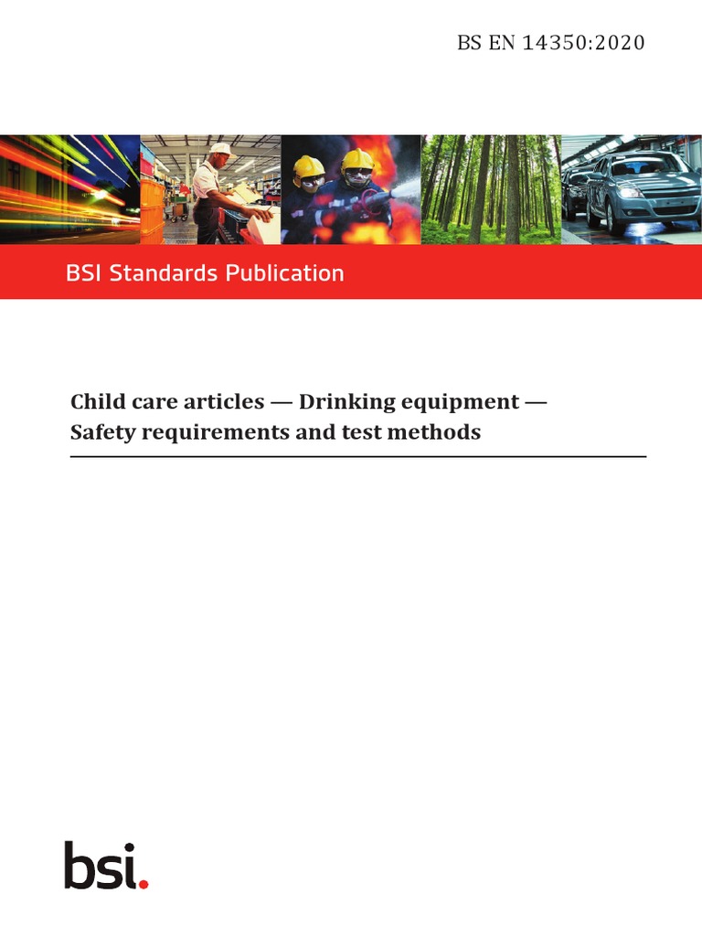 EN 14350:2020 Safety Standards for Drinking Equipment | PDF | European ...