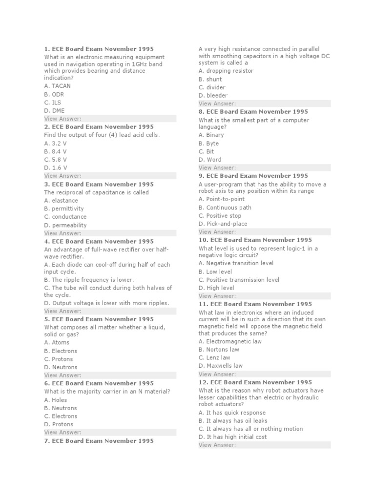 1 Elex Preboard | Download Free PDF | Rectifier | Electronic Engineering