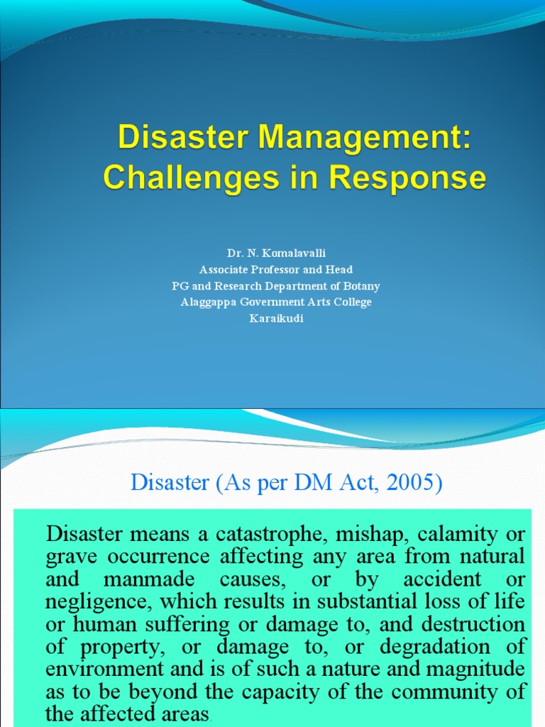 Disaster Management | PDF | Emergency Management | Disaster Risk Reduction