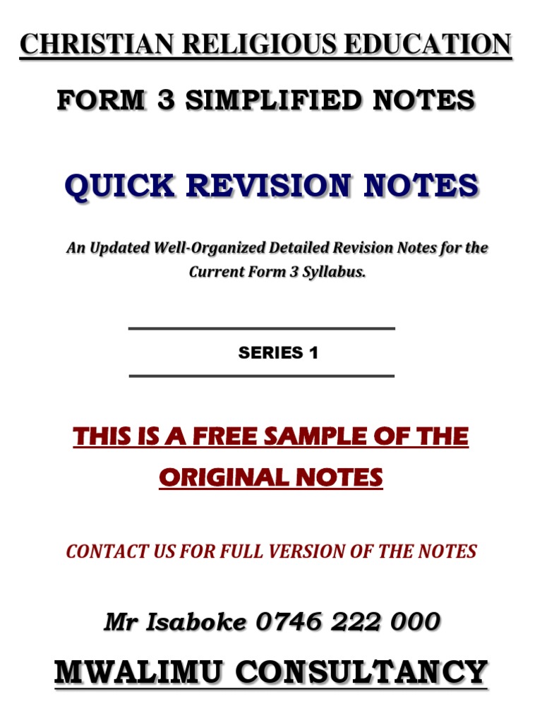 f3 Cre Simplified Notes SP | PDF | Spiritual Gift | Jesus