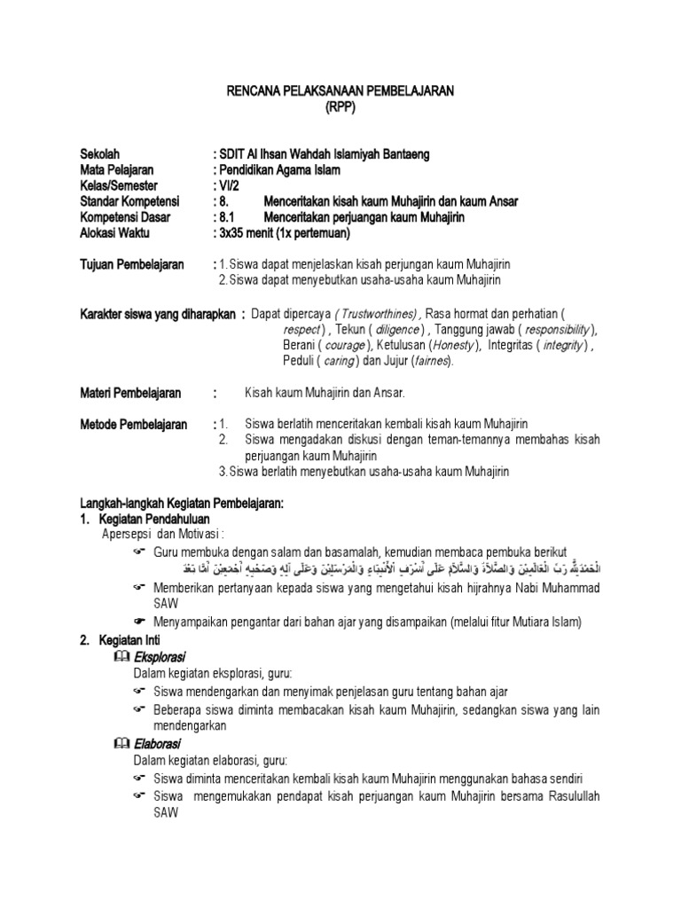 RENCANA PELAKSANAAN PEMBELAJARAN CPP Abdul Waris | PDF