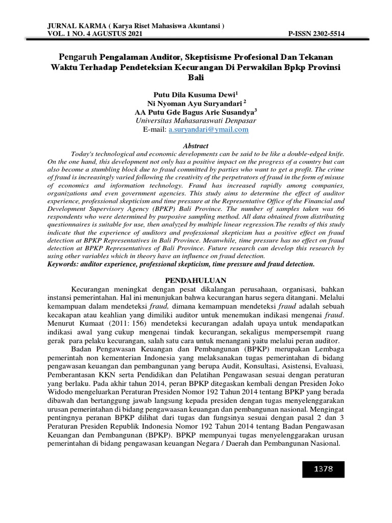 Putudiahk, 30. Putu Dila Kusuma Dewi-Ni Nyoman Ayu Suryandari 1378-1385 | PDF