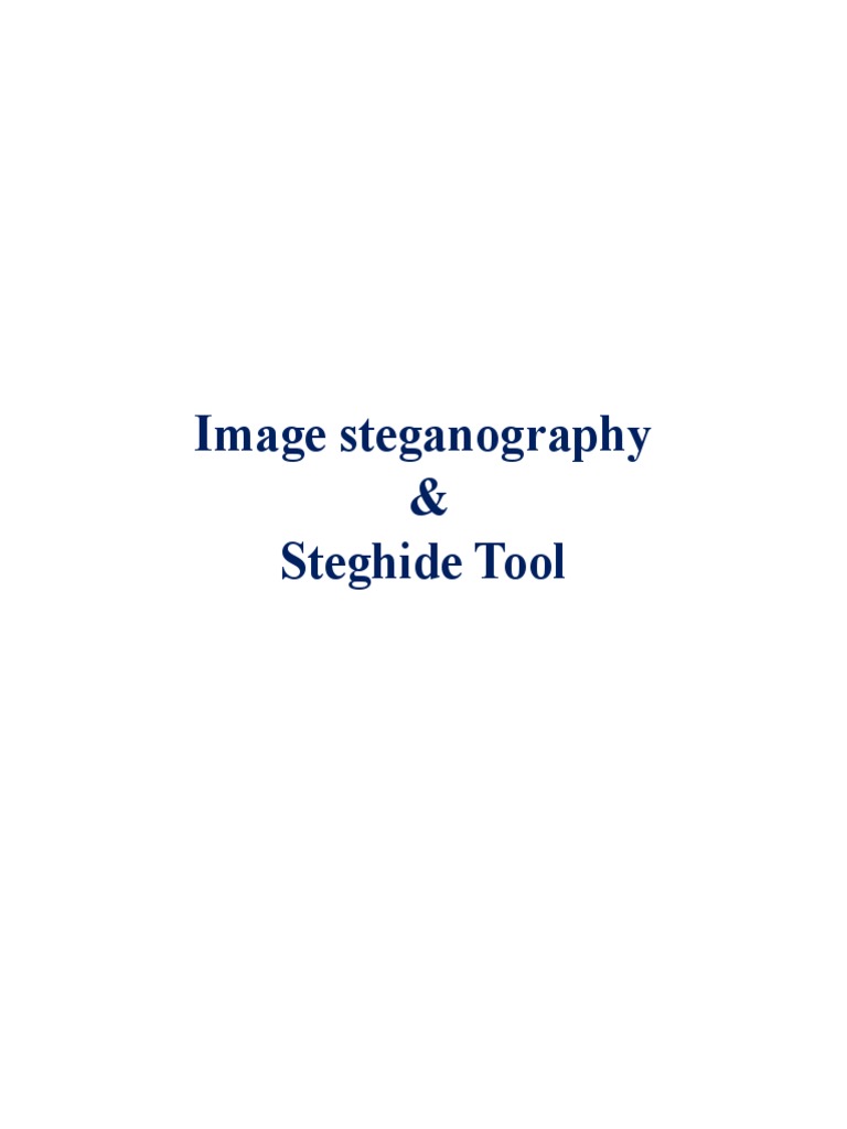 Image Steganography | PDF | Computer Data | Computer Security