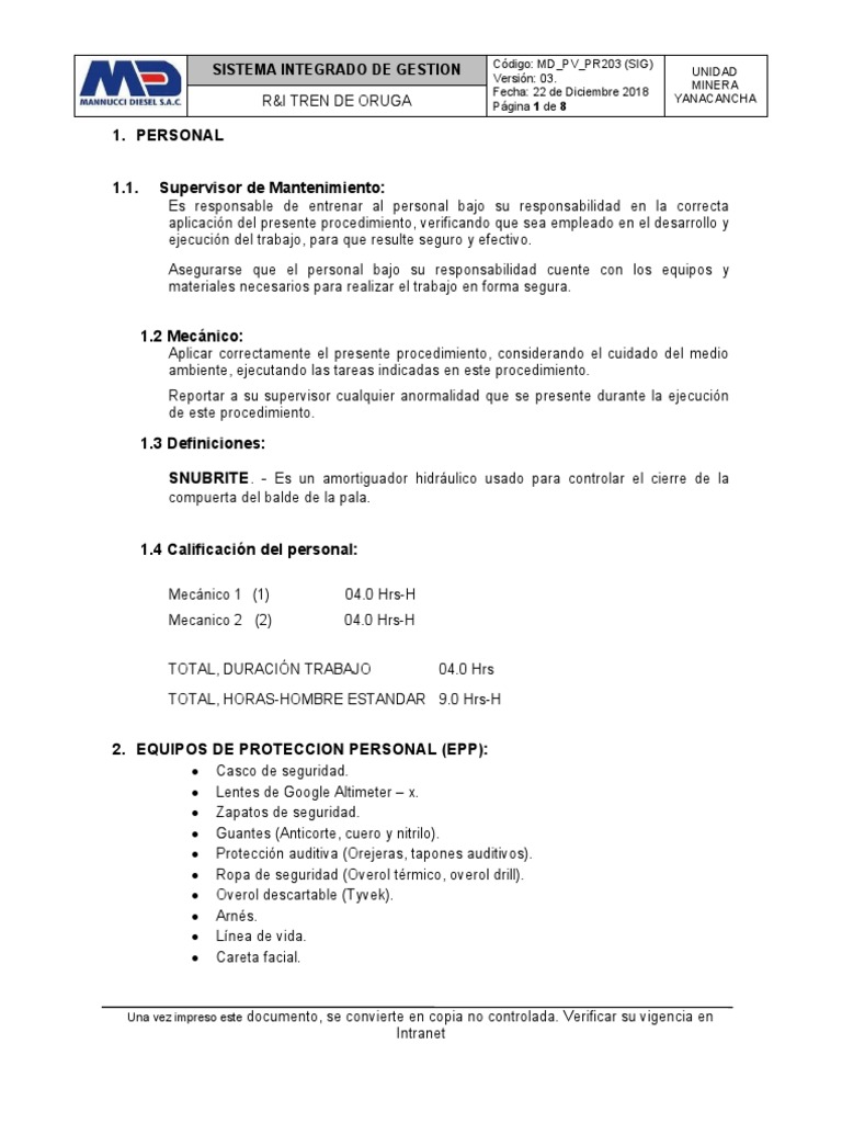 Procedimiento de Instalación de Snubrite | PDF