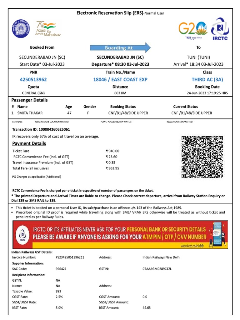 Aai Ticket | PDF
