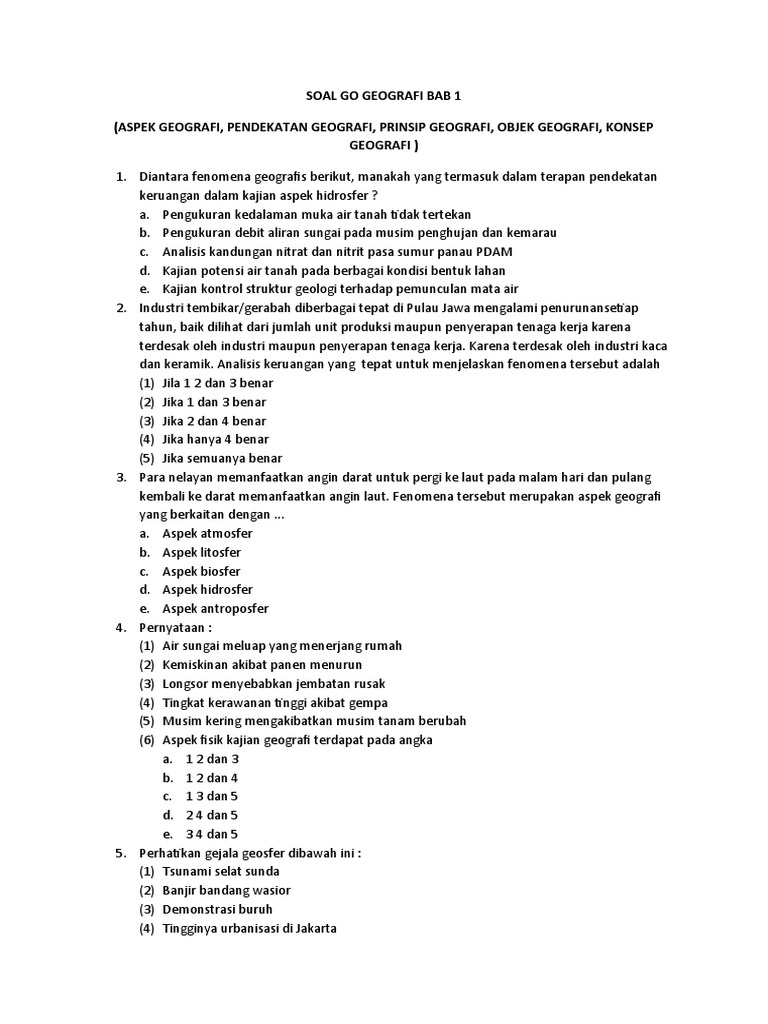 Bab 1 Konsep Geo | PDF