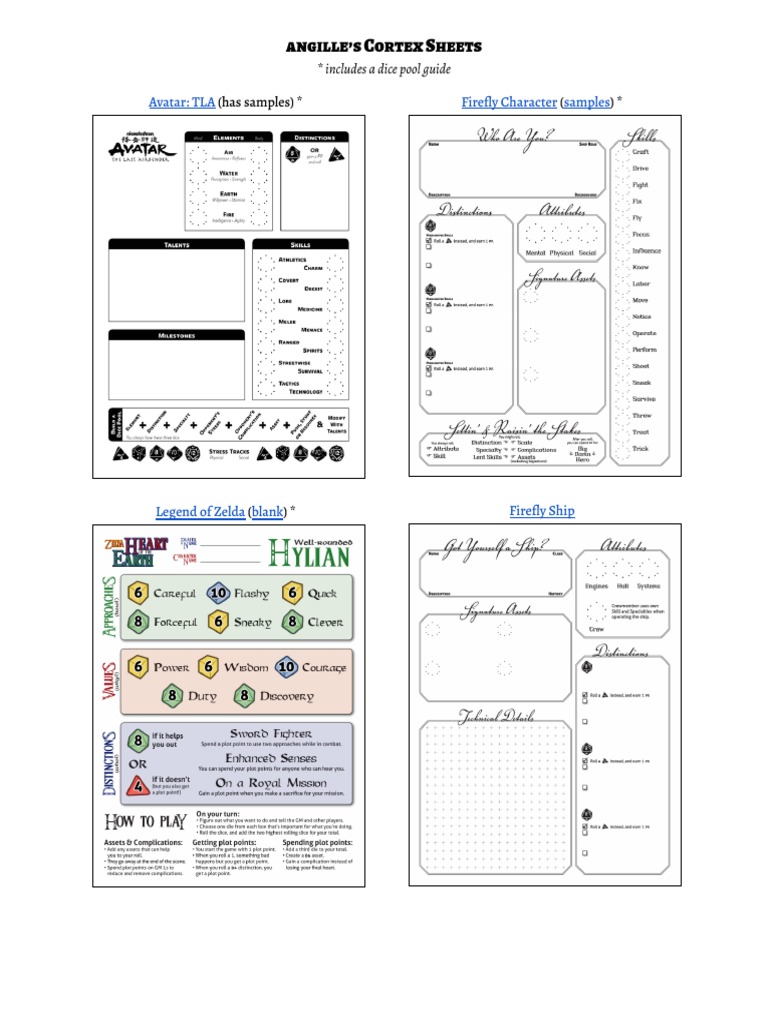 Angille's Cortex Sheets | PDF | Young Adult