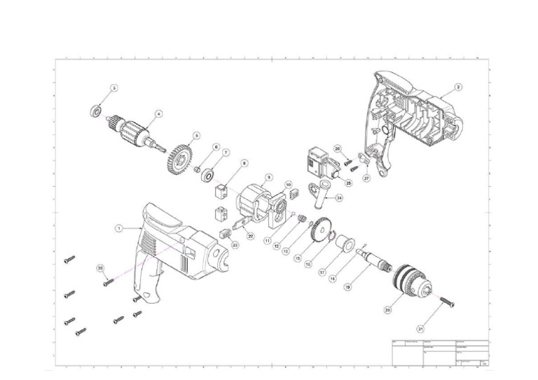 Plano Despiece Taladro | PDF