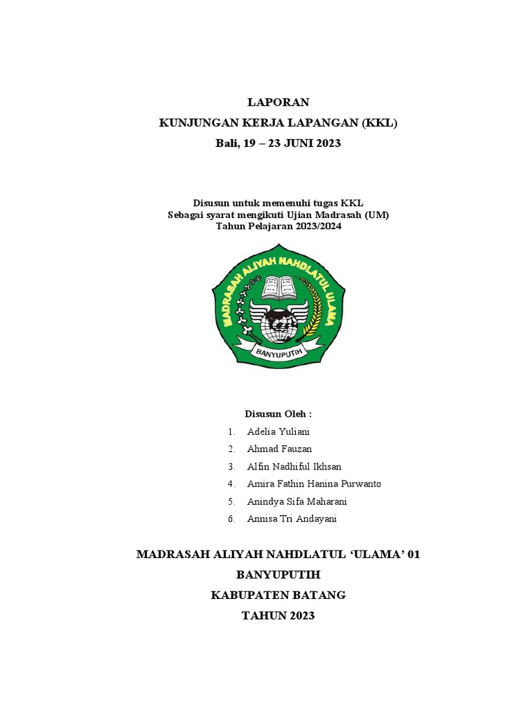 Laporan KKL 1 | PDF