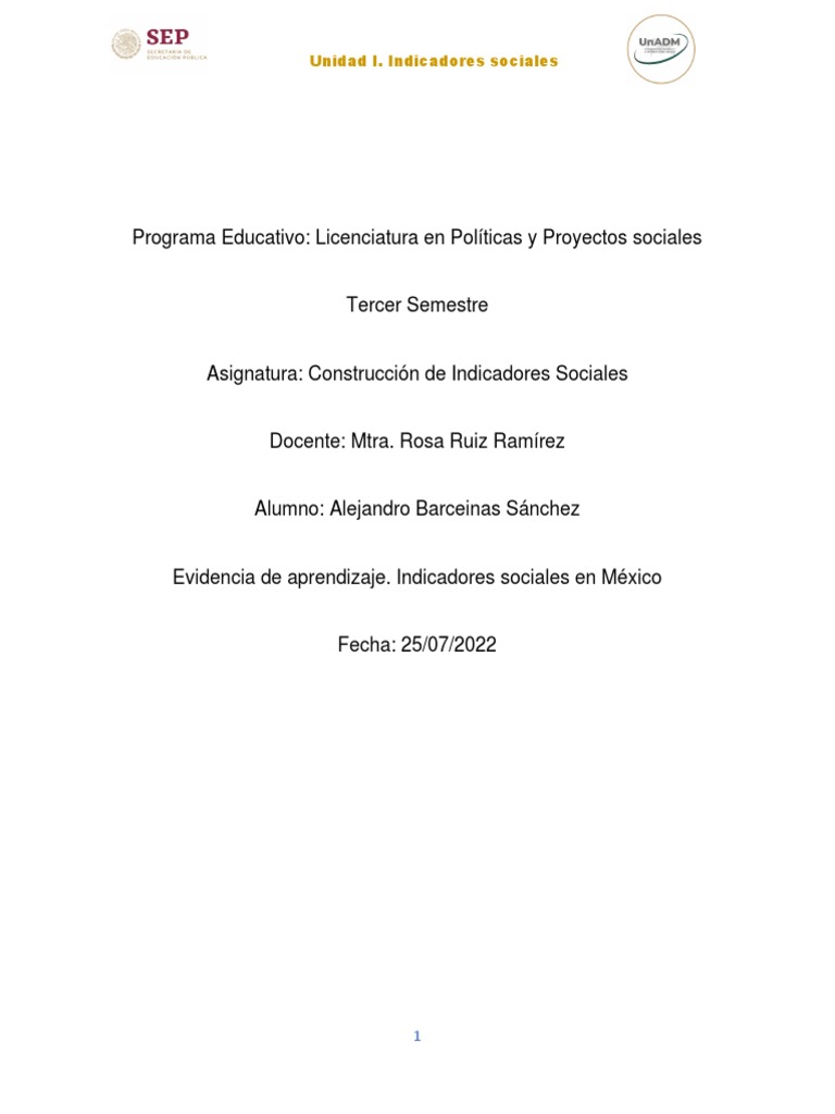 Pcis U1 Ea Albs | PDF | America latina | México