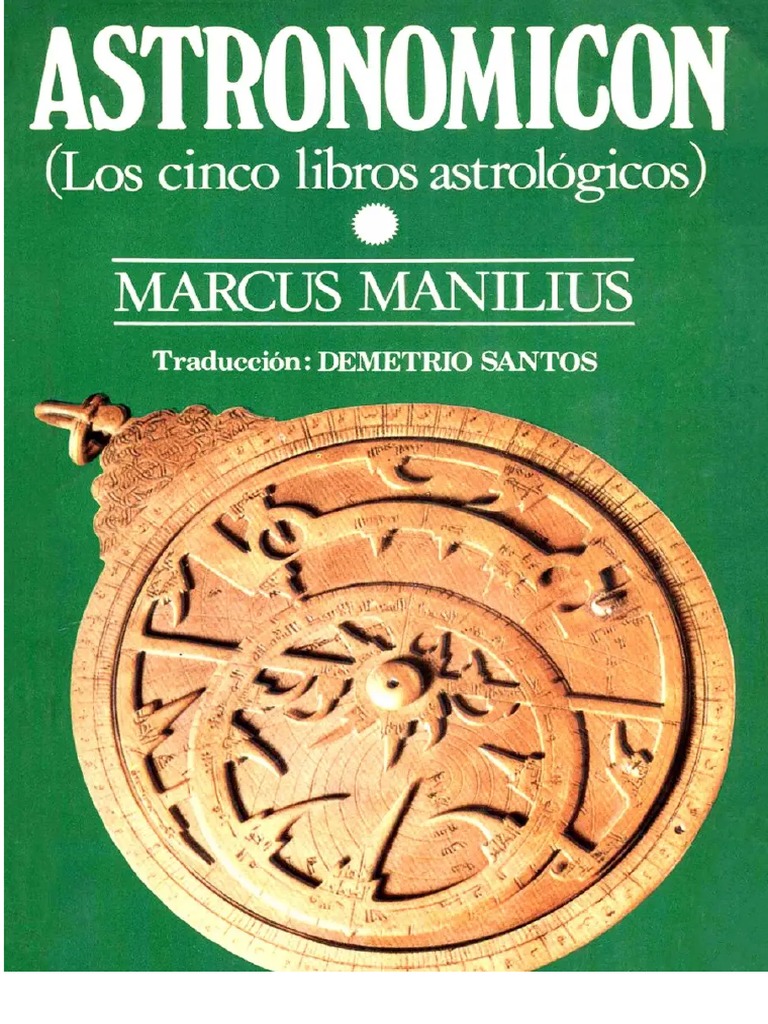 Marcus Manilius - Astronomicon (Los Cinco Libros Astrológicos) 1982 ...