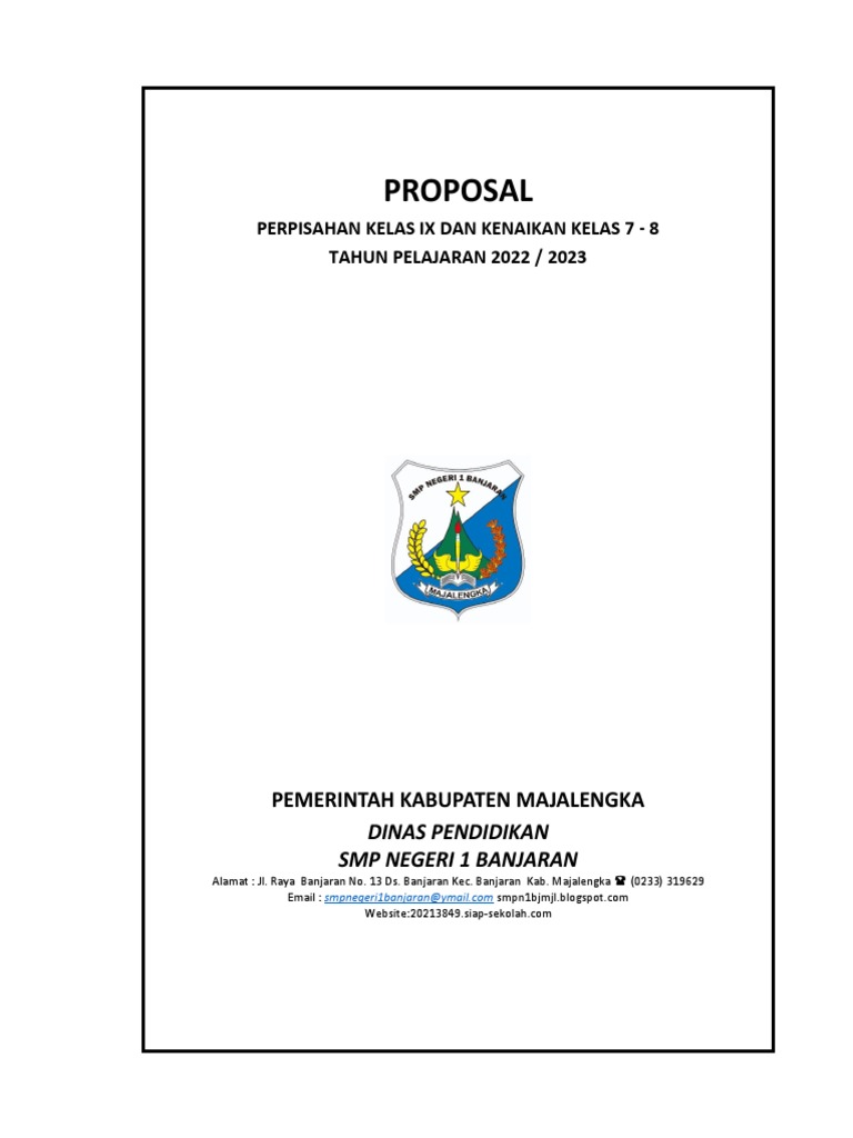 Proposal Perpisahan | PDF