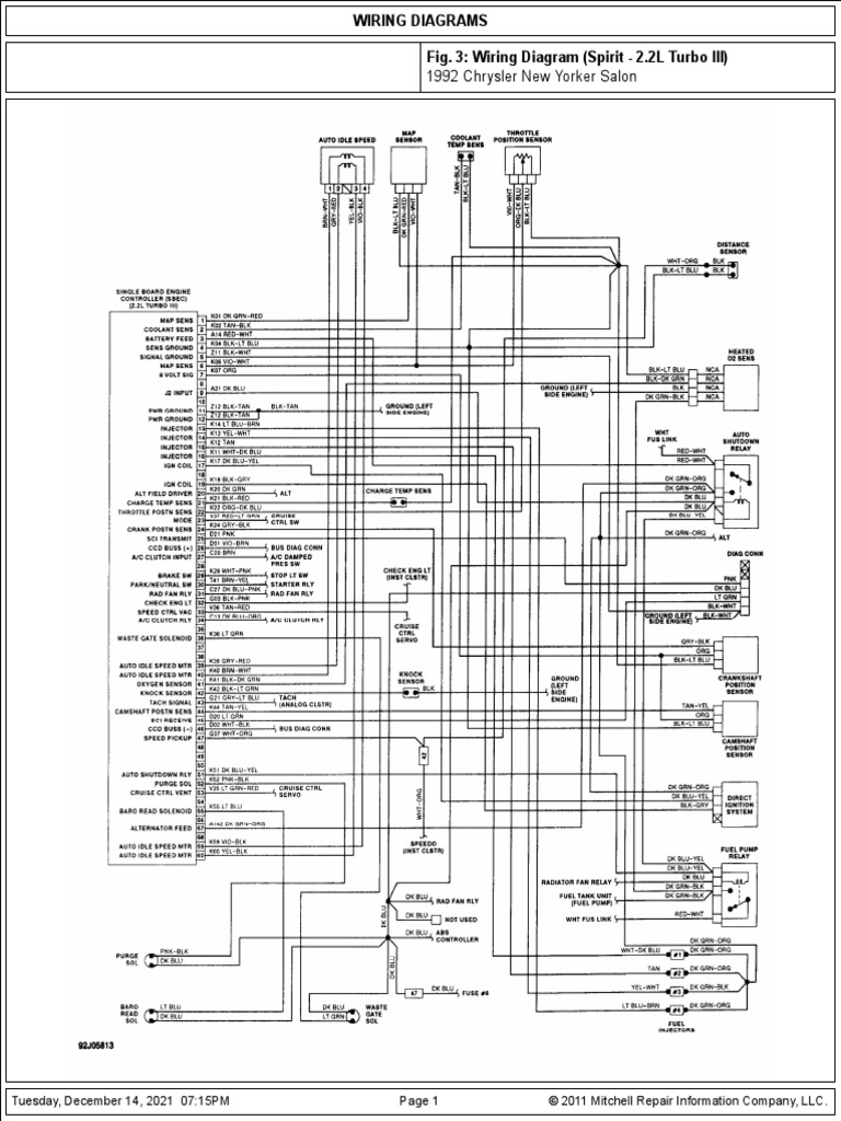 Chrysler 1992 Wiring Guide | PDF | Science & Mathematics | Technology & Engineering