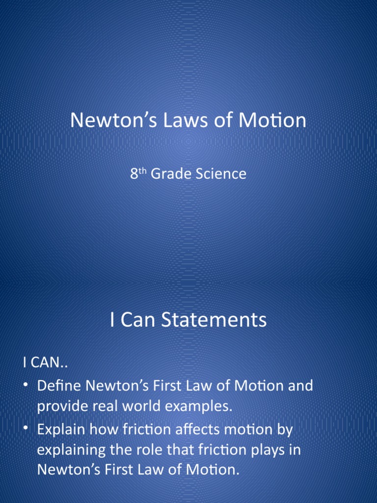 Understanding Newton's First Law of Motion | PDF | Force | Inertia