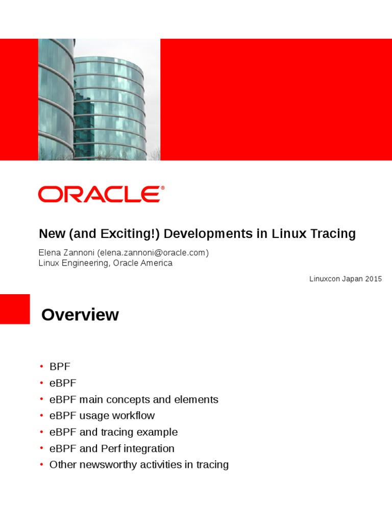 Tracing Linux Ezannoni Linuxcon Ja 2015 - 0 | PDF | Computer Science | System Software