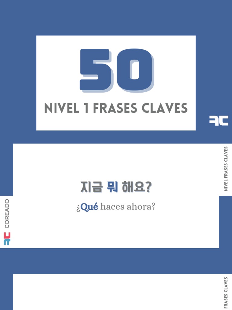50 Frases Básicas. | PDF