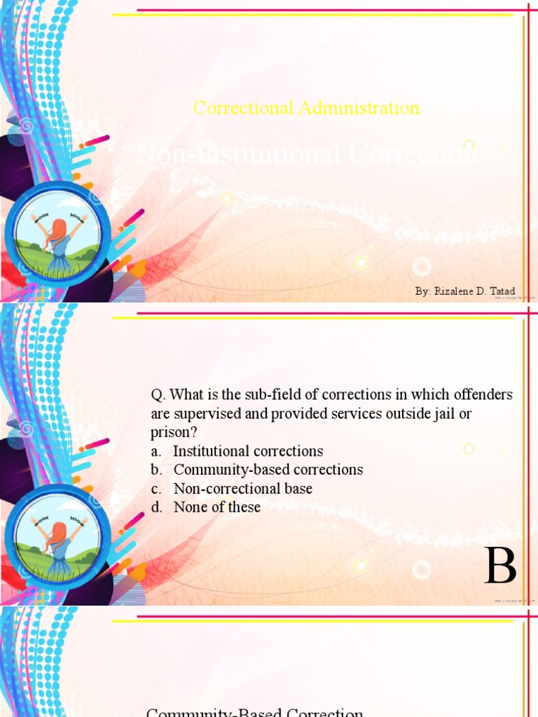 Non Institutional Correction 2023 | PDF | Probation | Pardon Non Institutional Correction 2023 | PDF | Probation | Pardon