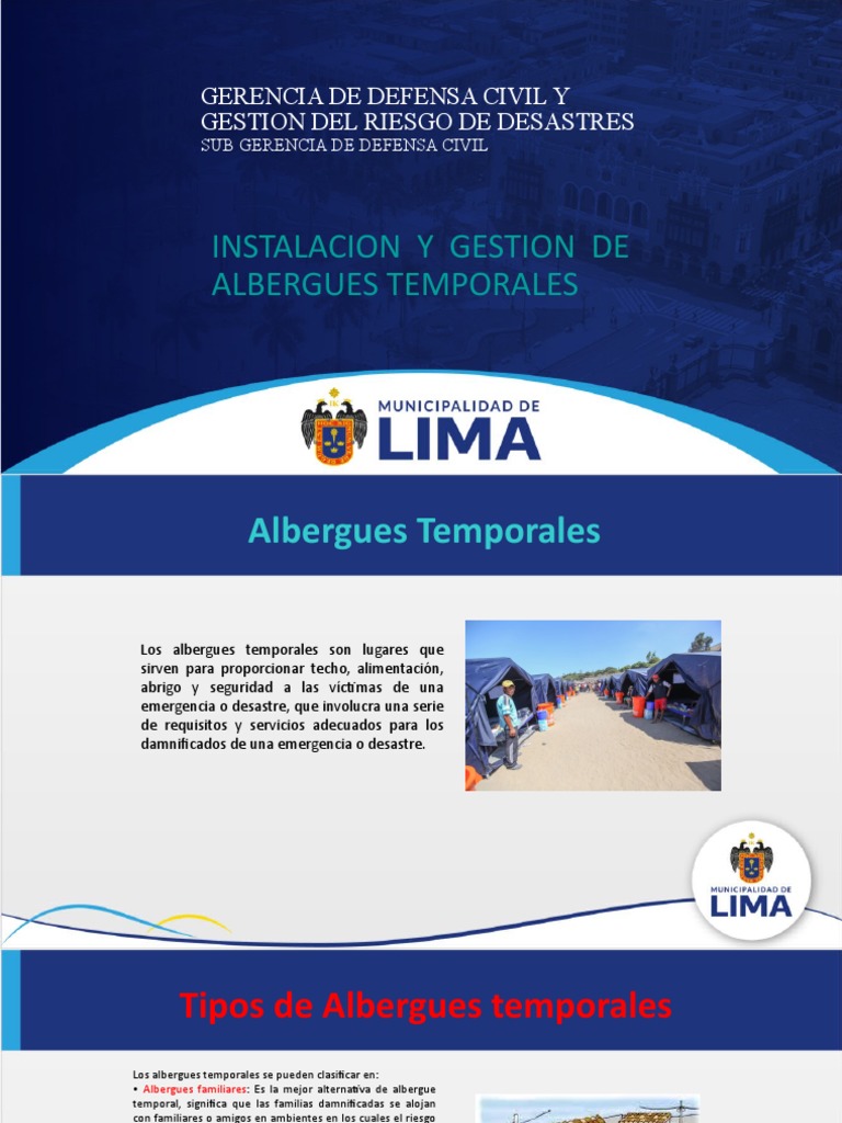 Albergues Temporales 2023 | PDF | Agua | Residuos