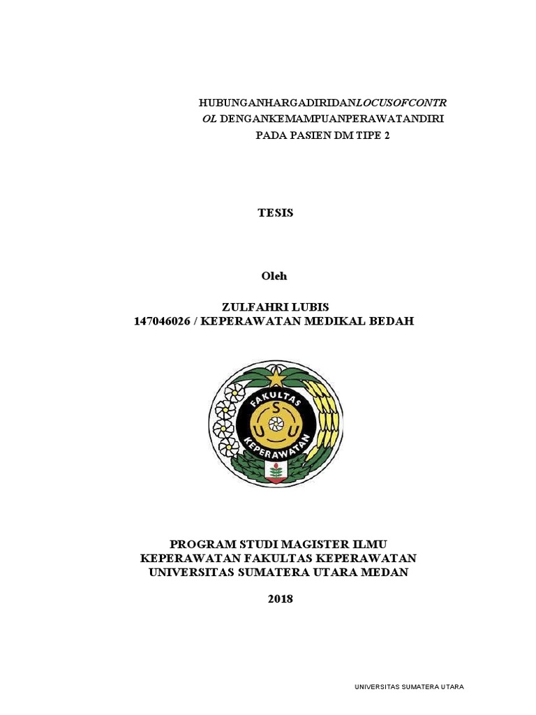 Hubungan Harga Diri Dan Locus of Control Dengan Kemampuan Perawatan ... Hubungan Harga Diri Dan Locus of Control Dengan Kemampuan Perawatan ...
