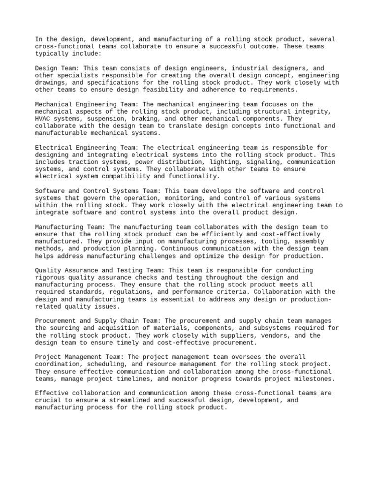 Design Development Plan | PDF | Procurement | Supply Chain