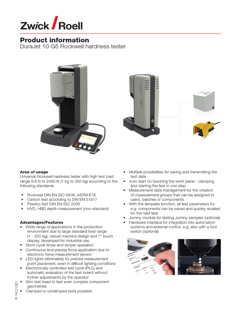 15 190 DJ10 Rockwell Hardness PI EN | PDF | Qr Code | User Interface
