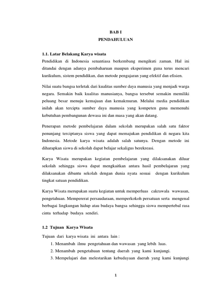 Kunjungan Karya Wisata Ke Bandung Yogyapdf | PDF